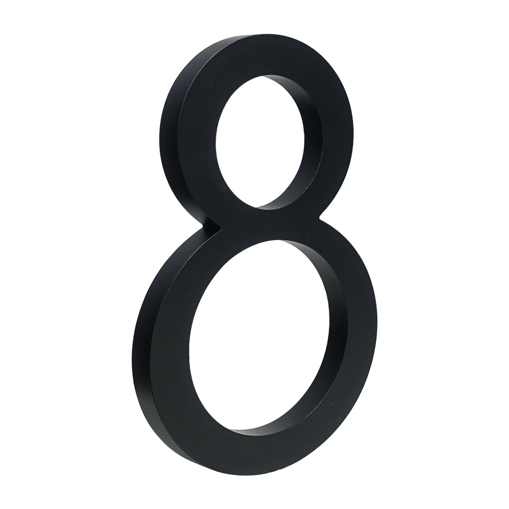Big Black House Number Floating Sign 15cm Modern Door Numbers Building ...