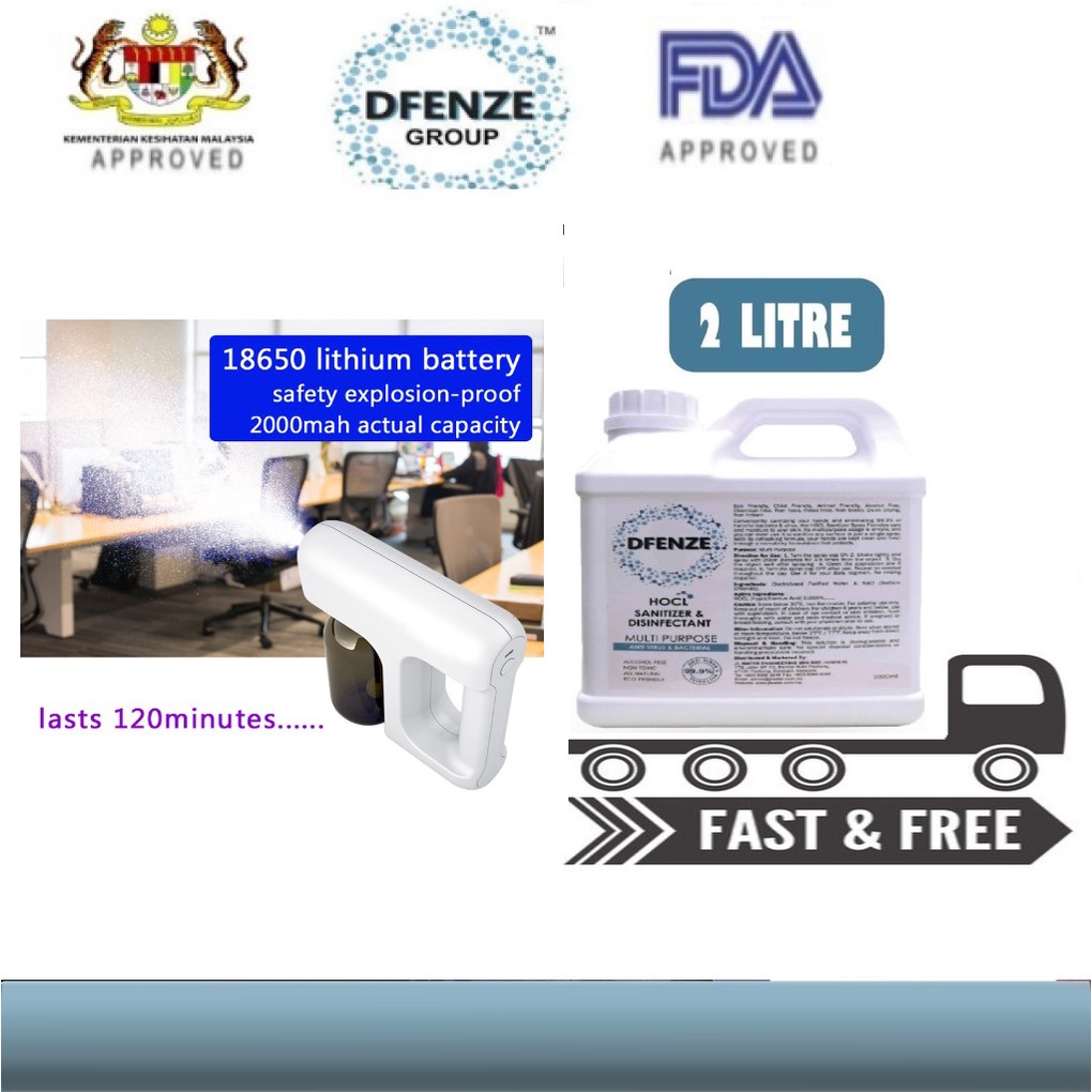 [VALUE PACK] 🔥Year End Sales🔥 Nano high pressure Atomizer + 2Litre ...