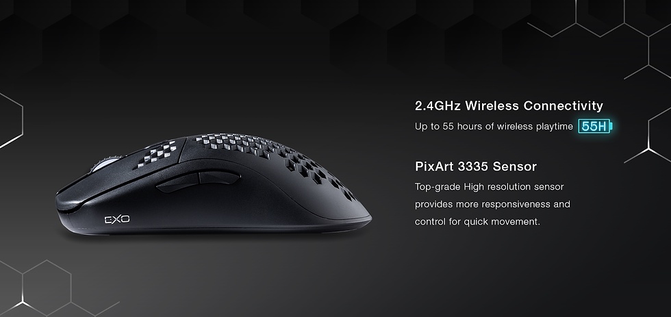 (AONE PLUS SS2) Tecware Exo Wireless RGB Gaming Mouse | Shopee Malaysia