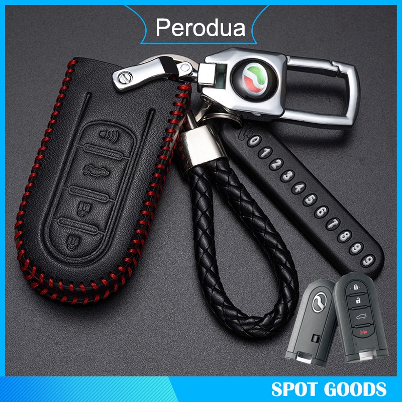 Perodua Bezza 2024 Alza Axia 2022 Myvi Aruz 2021 Genuine Leather Key ...