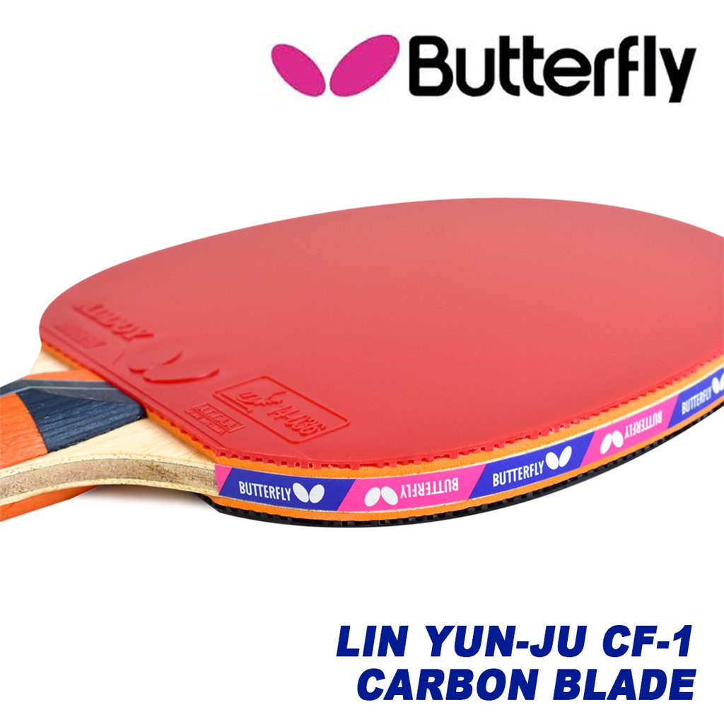 Butterfly ORIGINAL LIN YUN JU CARBON CF1 CF2 HAND SHAKE TABLE TENNIS ...