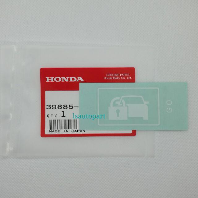 ORIGINAL HONDA IMMOBILIZER SECURITY LABEL / STICKER | Shopee Malaysia