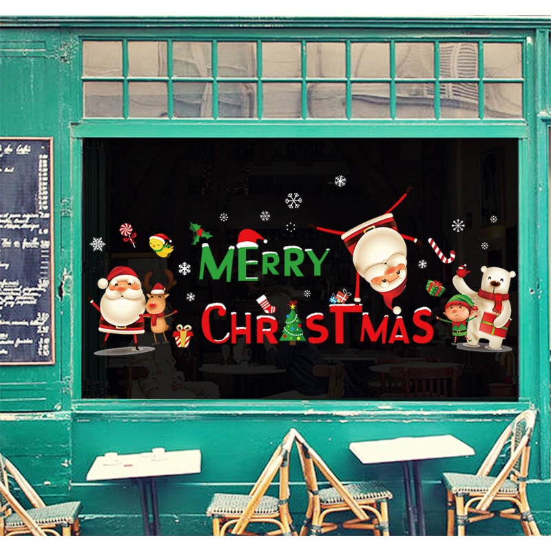 Five Elephant Design Wall Stickers Christmas Stickers Decorations ...