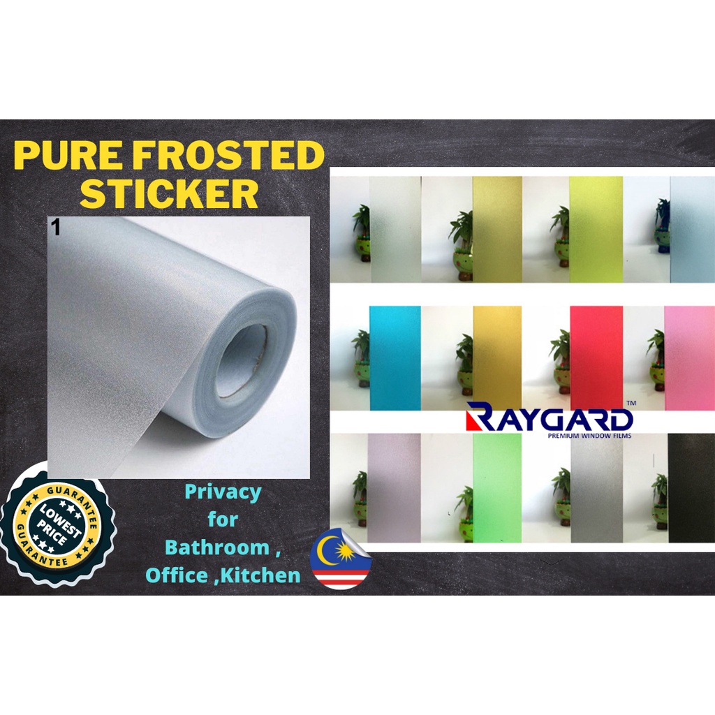 Frosted sticker Self adhensive sticker Ready Stock Home Glass Sticker ...