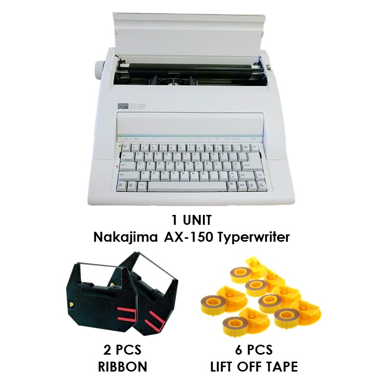 (A4 Size) AX-150 Nakajima Electronic Typewriter Package Comes With ...