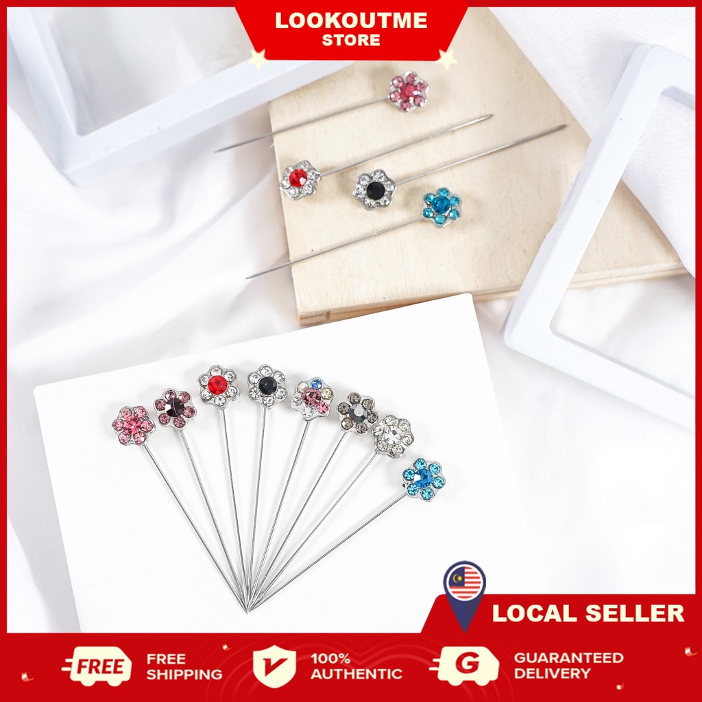 2Pcs Set Pin Shawl Kerongsang Brooch Pin Tudung ShawlJarum Peniti ...