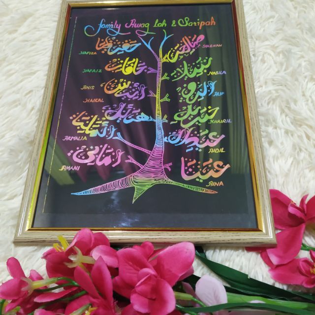 Frame nama 💋frame khat nama💋frame murah💋frameviral💋frame hadiah 💋khat ...