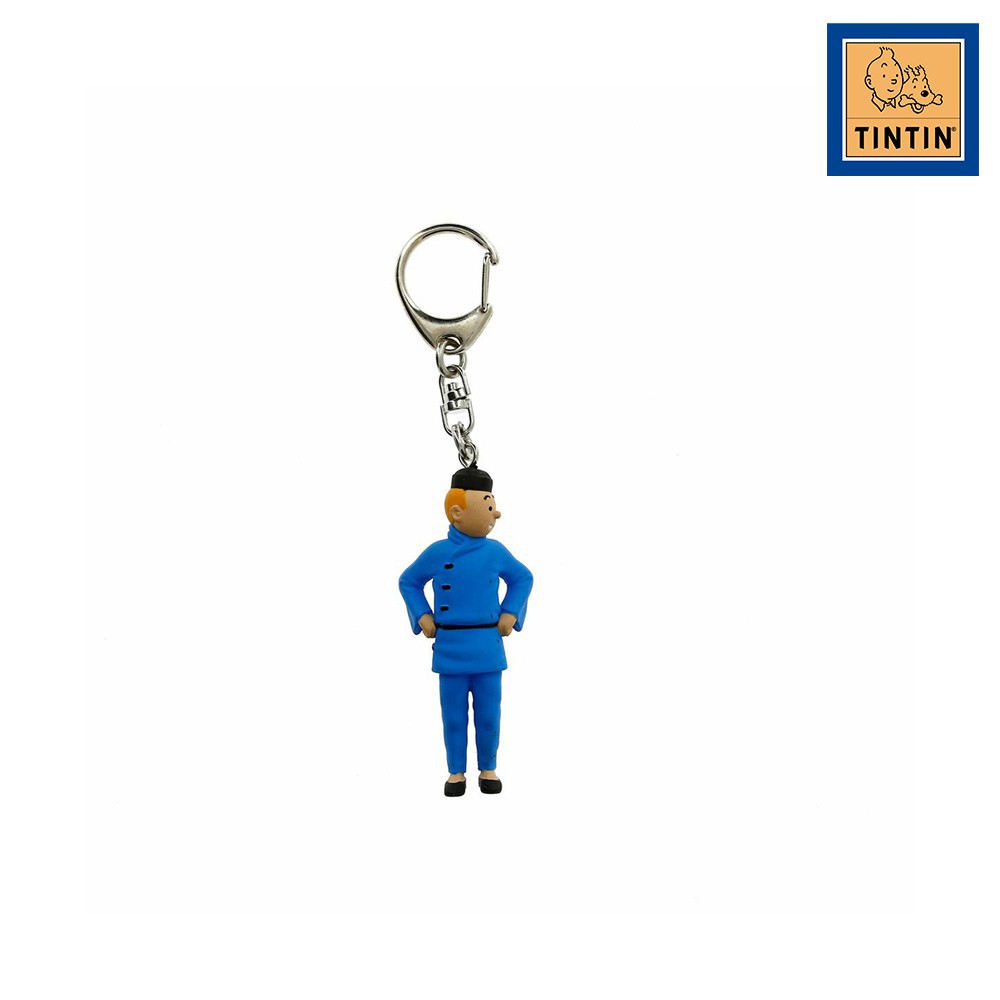 Tintin Plastic Keyring Collections: Tintin Blue Lotus (small) - 6cm ...