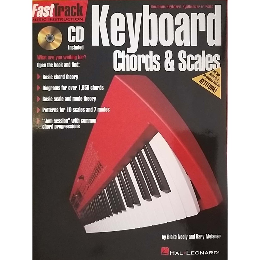 FASTTRACK MUSIC INSTRUCTION KEYBOARD CHORDS & SCALES ( CD INCLUDED ...