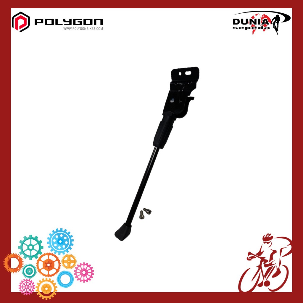 Polygon Bicycle Stand with Bolts (Bicycle Side Stand with Bolts ...