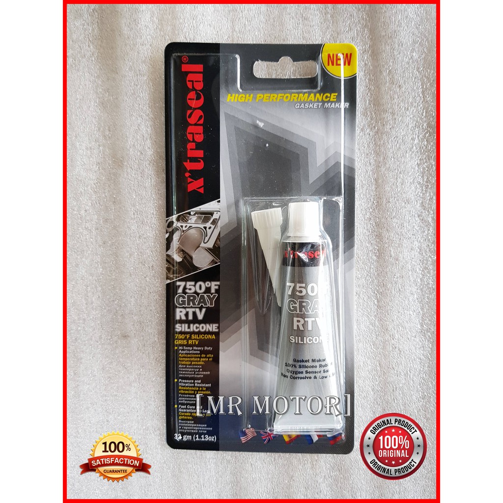 Gam Gasket Xtraseal 32gm 750 F Gray RTV Silicone High Temp (100% ...