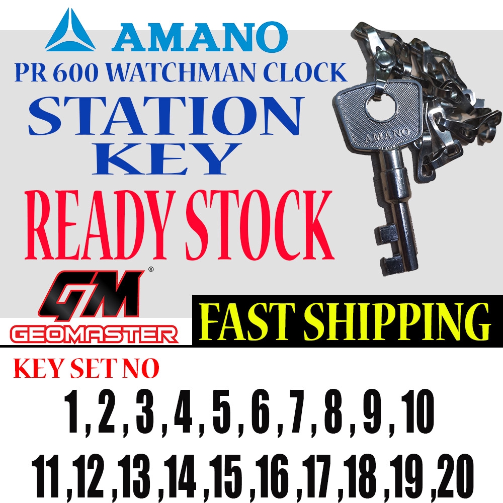 Amano Station Key No 1 - 20 Stock Ready -Fast Shipout | Shopee Malaysia