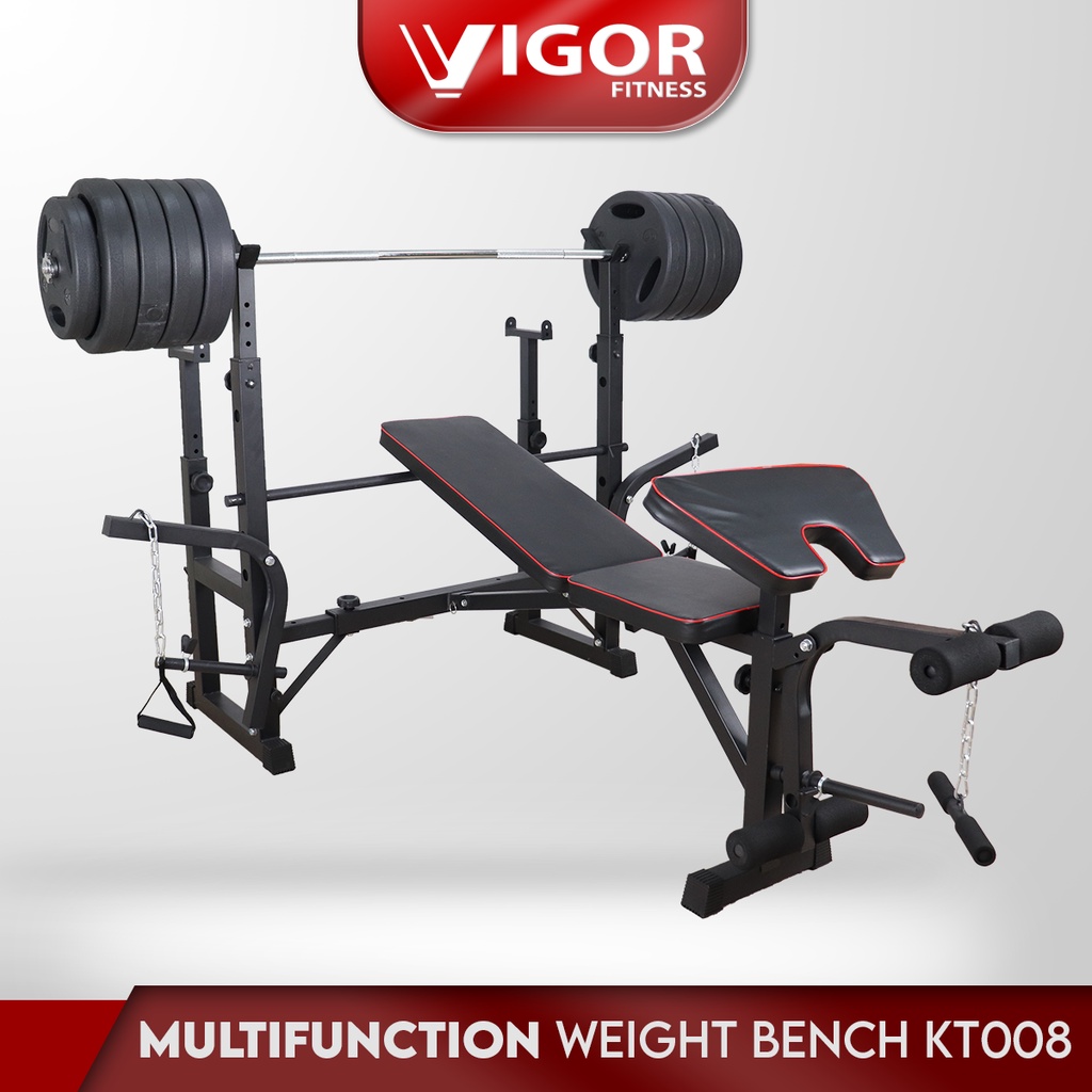 Vigor Fitness Multifunction Barbell Bench. / Bangku Barbell Pelbagai ...