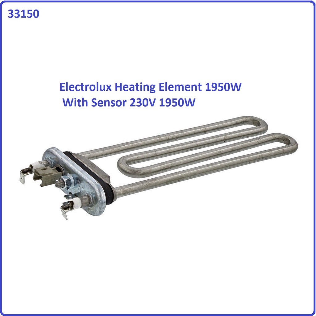 ELECTROLUX HEATING ELEMENT 1950W with NTC Sensor 230V for Drum washing ...