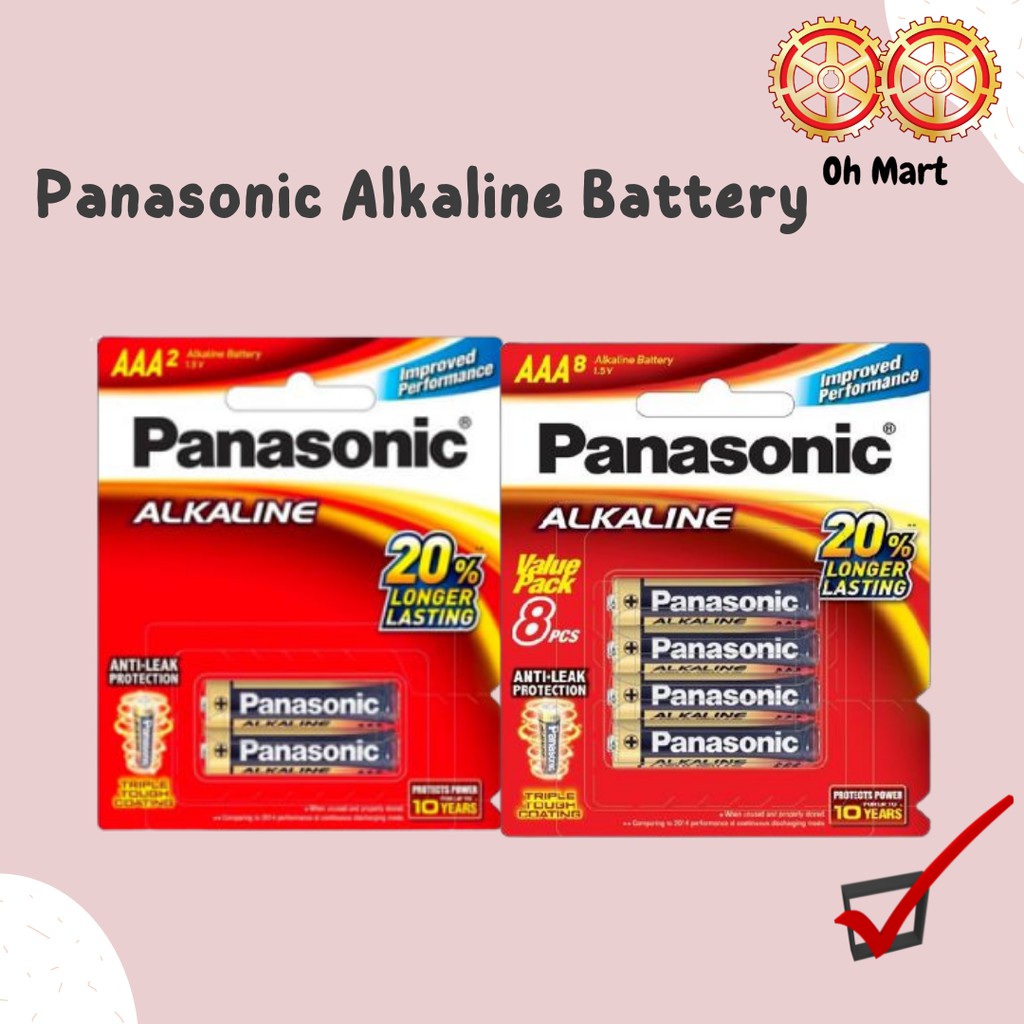 Panasonic Alkaline Battery (AAA) LR03T-2B/8B AAA (8PCS) | Shopee Malaysia