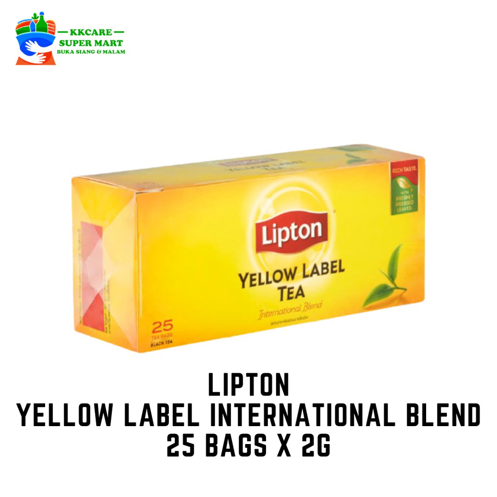 Lipton - Yellow Label International Blend (25 bags x 2g) | Shopee Malaysia