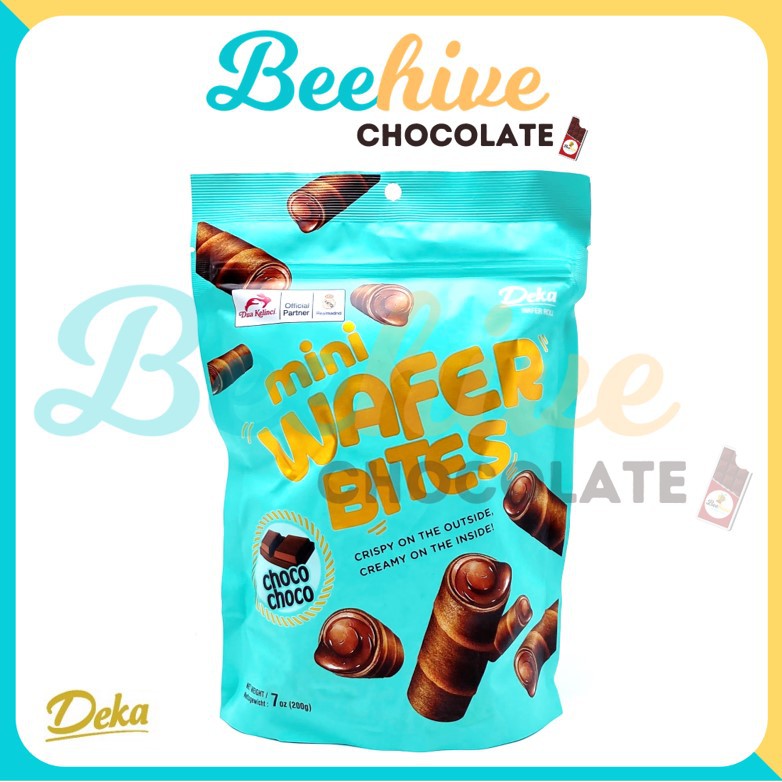 Deka Mini Wafer Bites 170g [Assorted Flavours: Ube / Choco / Matcha ...