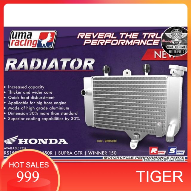 Uma Racing Radiator Honda Rs150 Rs150r Sonic 150r Supra Gtr Winner 150 ...
