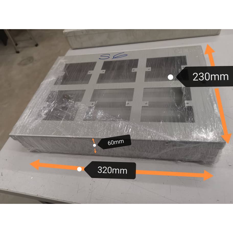 4/6 Socket Metal Switch Box 4S 6S Way Switches Electrical Clad Board ...
