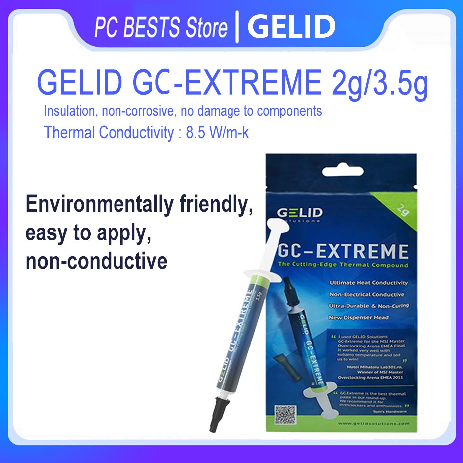 GELID GC-Extreme 2g 3.5g Thermal grease paste For CPU cooler Heatsink ...