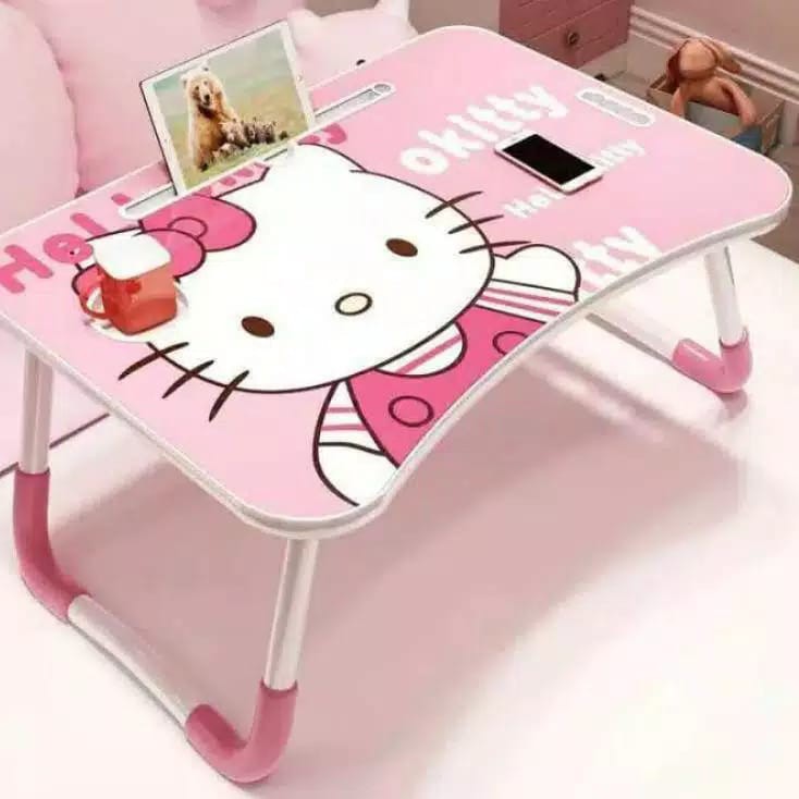 Laptop Table Folding Table Hello Kitty Character Study Table | Shopee ...