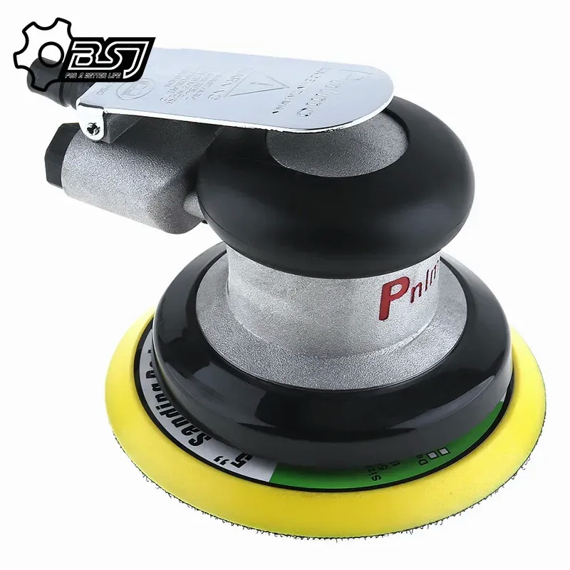 5 Inch Non-vacuum Matte Surface Circular Pneumatic Sandpaper Random ...