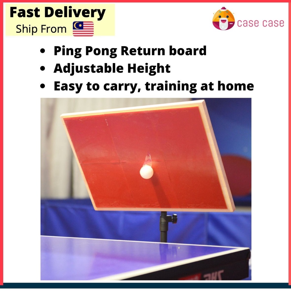 NEW Return Board Rebound Board for Ping Pong Training 6 Rubber Set ...
