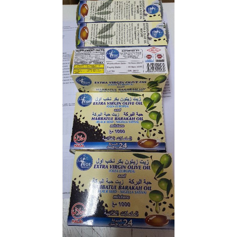 Extra virgin olive oil dan Habbatul Barakah oil mixture ready stok ...
