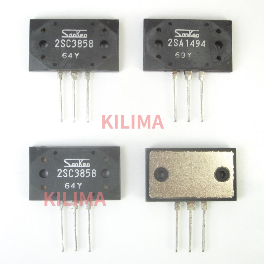 1 Pair Original Sanken Transistor 2SA1494 2SC3858 MT-200 Silicon A1494 C3858 NPN + PNP Audio ...