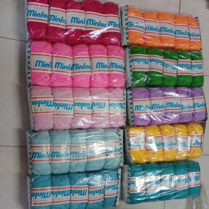 1 Pkt (5 pcs)(Color Code (#12-170) Minlon Crotchet Thread /Knitting ...