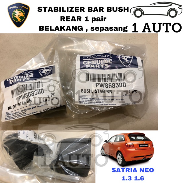 (ORIGINAL PROTON PARTS) SATRIA NEO REAR STABILIZER BAR BUSH 1 pair ...