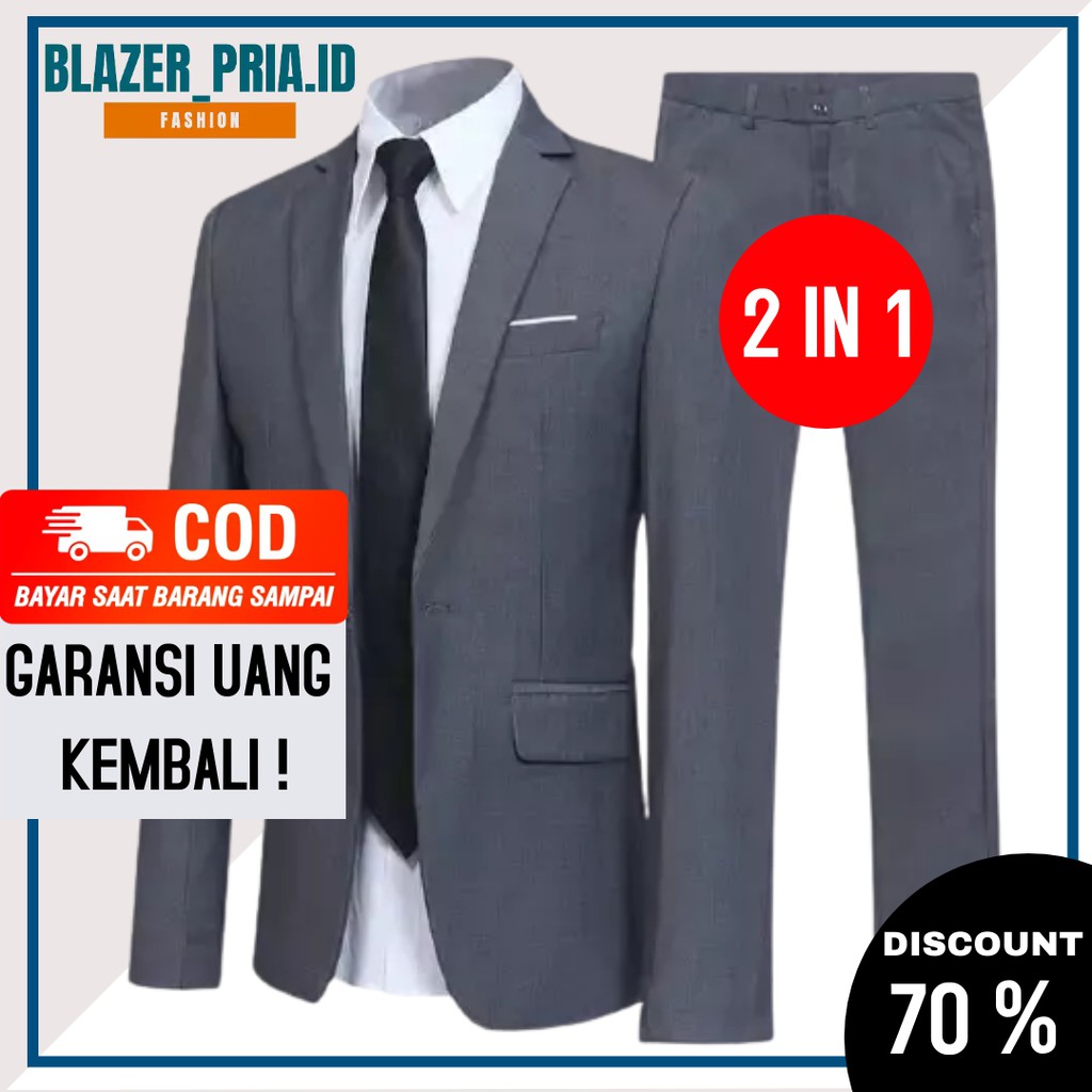 PRIA Set Of JAS Men 2IN1 JAS FORMAL Men BLAZER Men JAS NIKAH JAS BLEZER Men JAS Men SLIMFIT ...