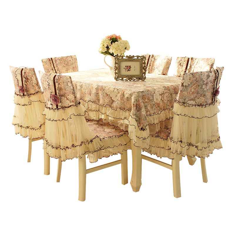 PROMOSI RAYA-6KERUSI+ALAS MEJA/ALAS MEJA RAYA MURAH /ALAS MEJA LACE ...