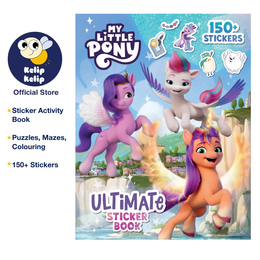 My Little Pony Ultimate Sticker Book With 150+ Stickers Puzzles Mazes ...