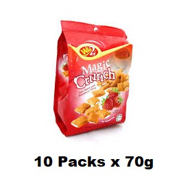 10 Packs Win2 Magic Crunch Corn Snack with Strawberry Filling 70g Each ...