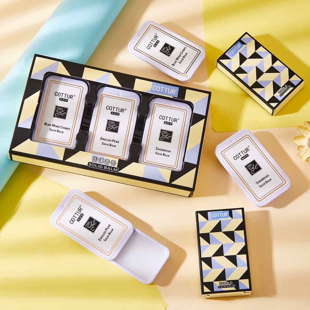 Solid Balm Perfume COTTUR Men Women Leave Fragrance Long British Style ...