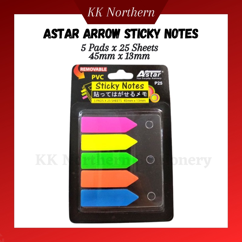 Colorful Sticky Note with Arrow Sticky Note Flag / Arrow Post It Pad ...
