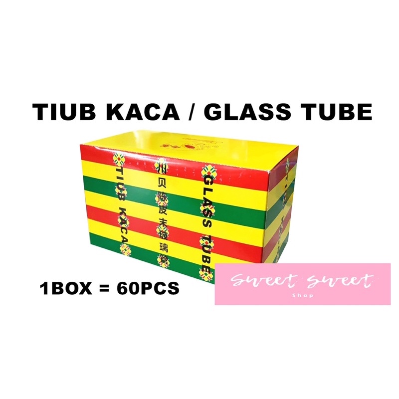 TIUB KACA / GLASS TUBE / 玻璃管子 60PCS IN 1BOX | Shopee Malaysia
