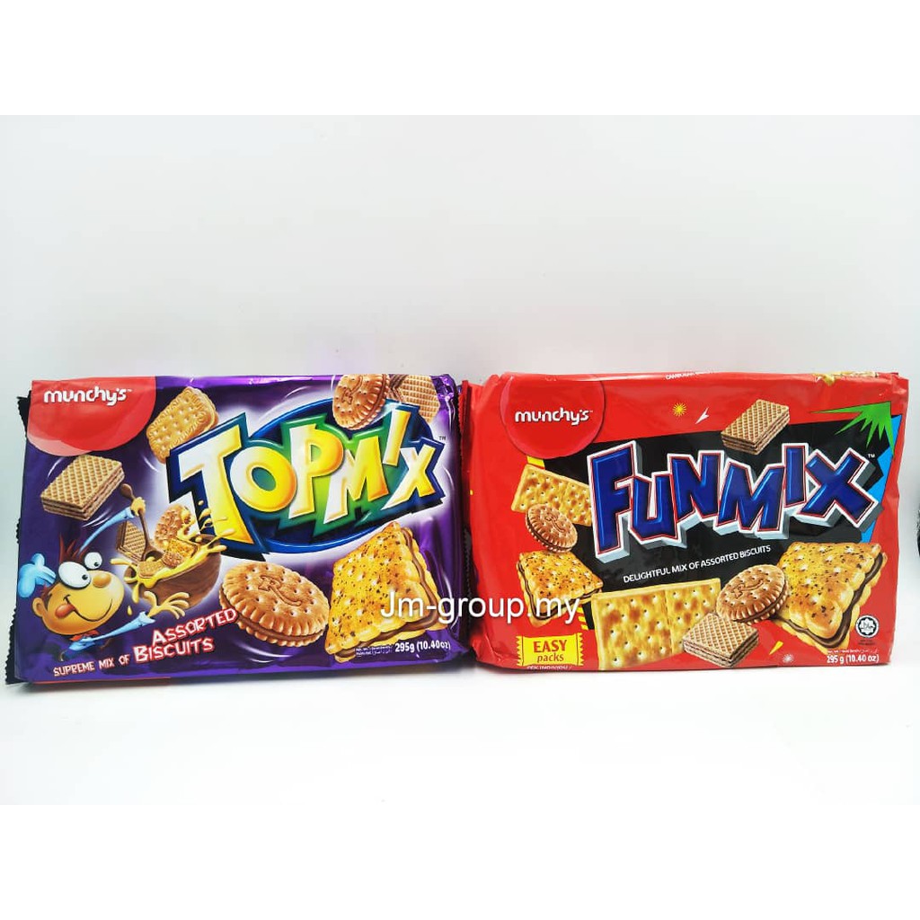 Munchy's FunMix / TopMix Easy Packs Assorted Biscuits 295G (Readu Stock ...