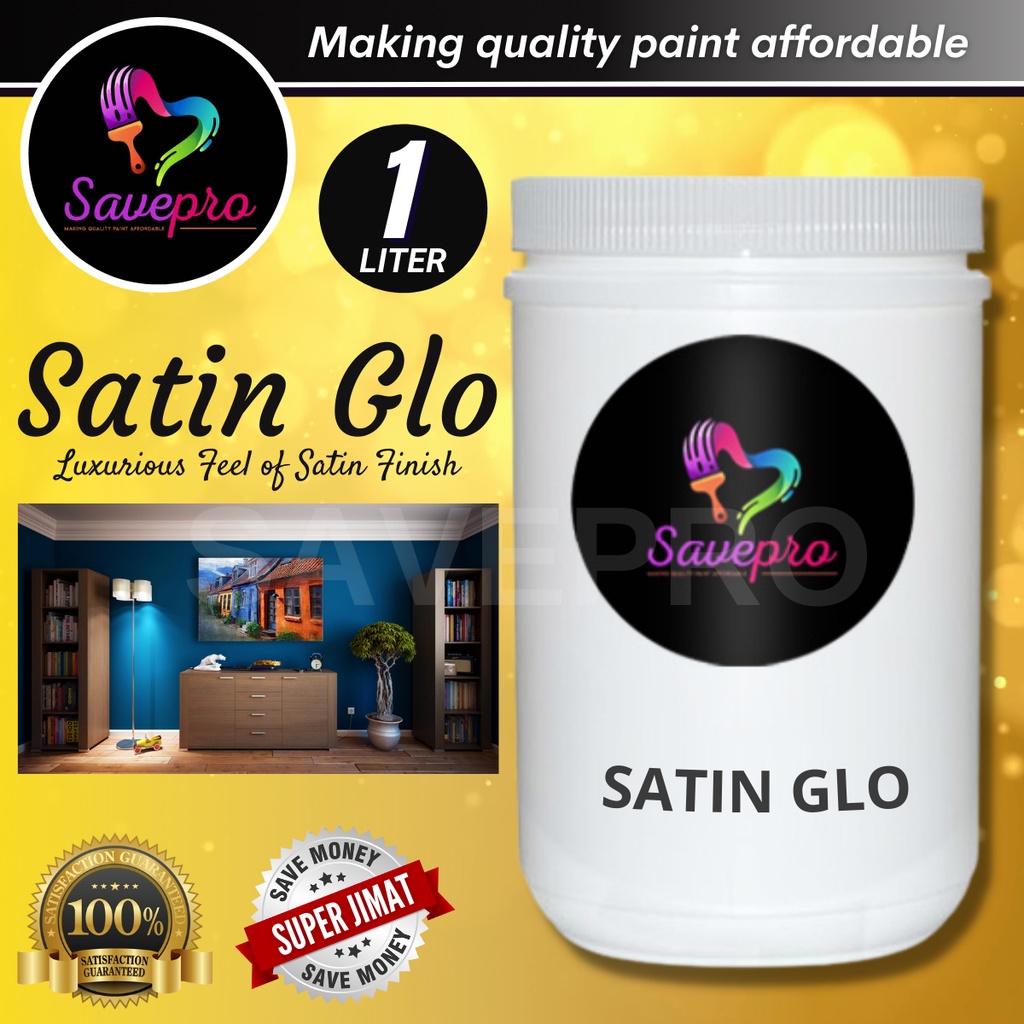 SavePro Nippon Paint Satin Glo Interior Wall Paint / Cat Dinding Dalam ...