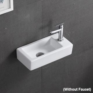 Small Hand Wash Basin Right Square Ceramic Basin for Small Toilet Wall ...