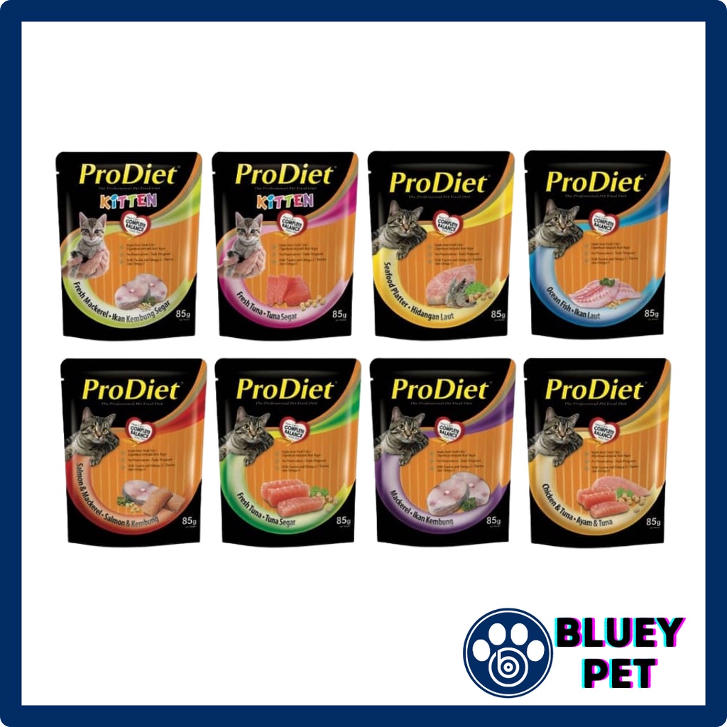 Prodiet Cat Pouch Food - 85g / Wet Cat Food / Makanan Kucing Basah ...