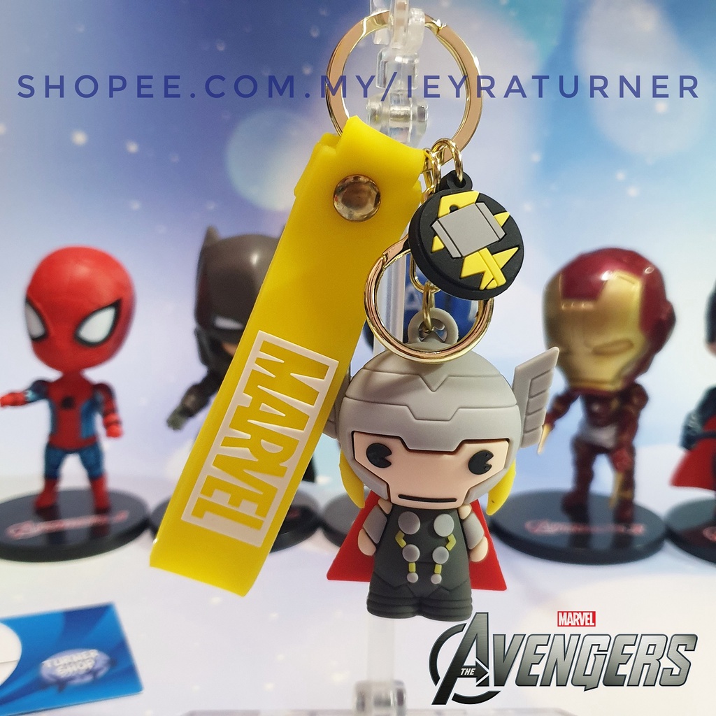 Marvel Avengers Original Keychain 3D PVC Gift Keyrings/Figure (ORI BASE ...