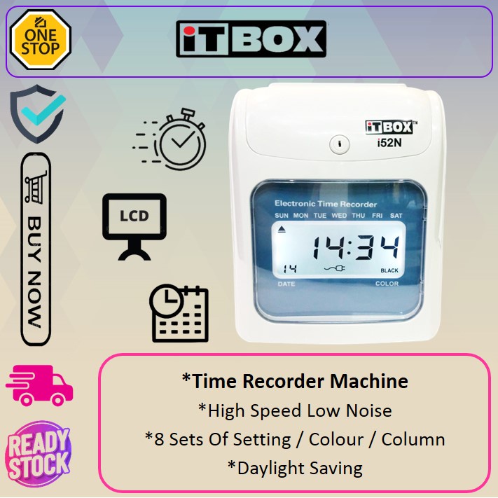 ITBOX TIME RECORDER (i52N LITE) 打卡机/Mesin Perakam Masa/Time Recorder ...