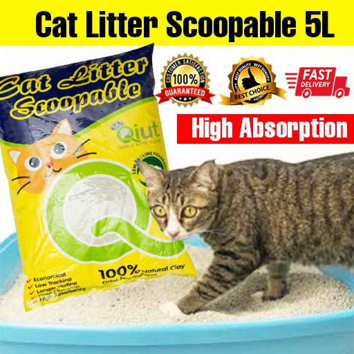 ORIGINAL Qiut Cat Scoopable Cat Litter - Lemon 5L | Shopee Malaysia