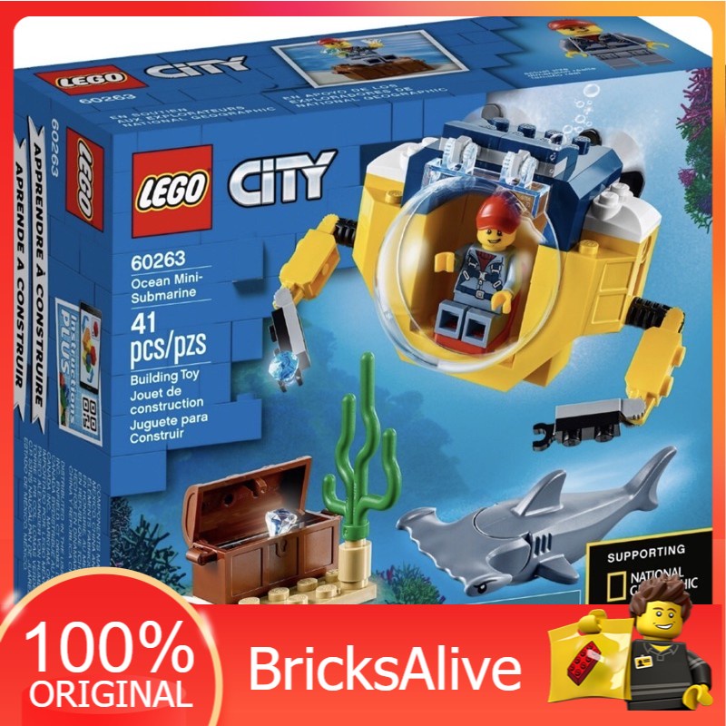 [BricksAlive] LEGO CITY Ocean Mini-Submarine 60263 | Shopee Malaysia