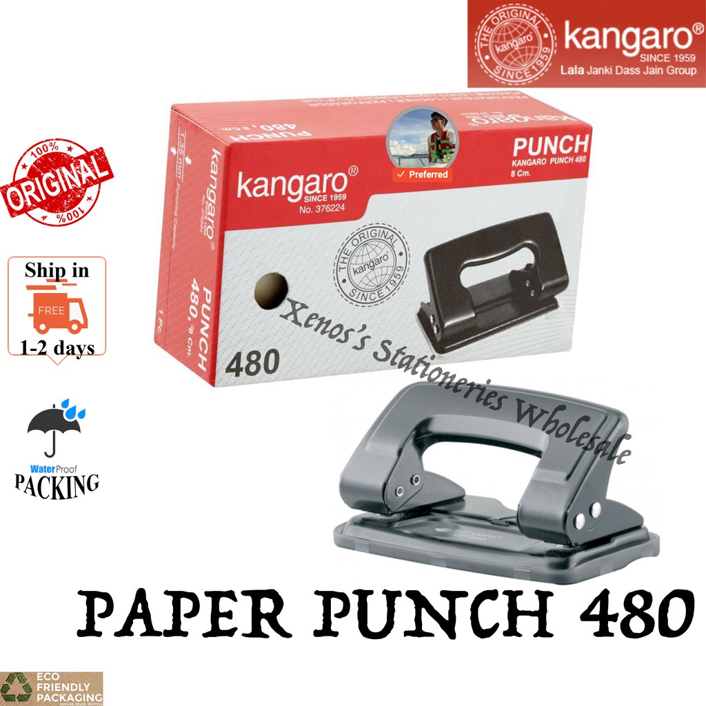 KANGARO TWO HOLE PUNCH 480 (READY STOCK / 100% ORIGINAL) | Shopee Malaysia