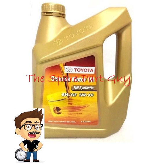 Toyota Genuine Fully Synthetic 0W20 / 5W40 Engine Oil 4L SN/CF - FROM ...