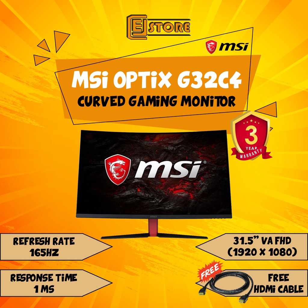 MSI Optix G32C4/ OPTIX MAG272CQR/ OPTIX G27C7/ OPTIX G271 - 31.5 ...
