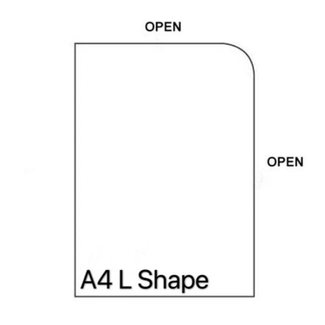 CBE A4 PVC Clear Transparent U shape 9102A, C Shape 9101A, L Shape 1466A Paper Document Plastic ...